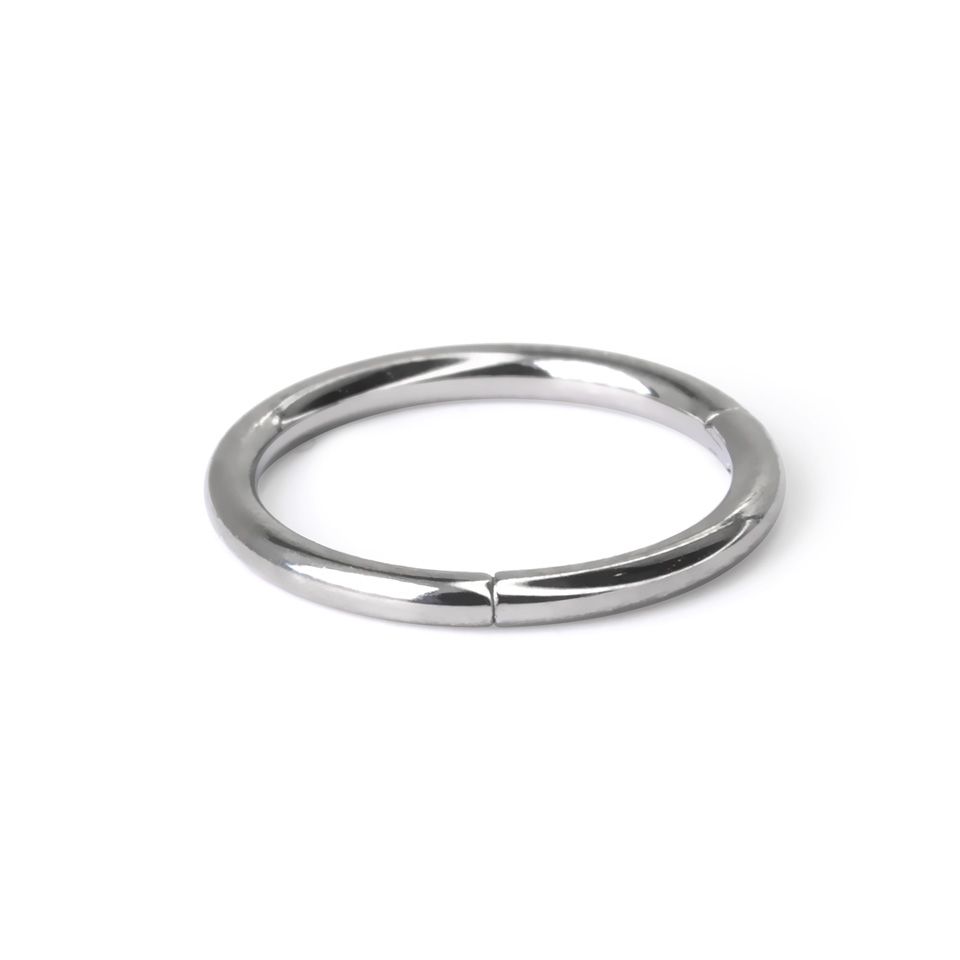 Simple hinged segment titanium ring in your choice of size