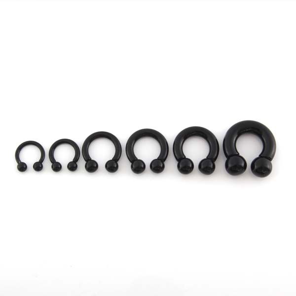 Fantastic large acrylic circular barbell in different gauge sizes