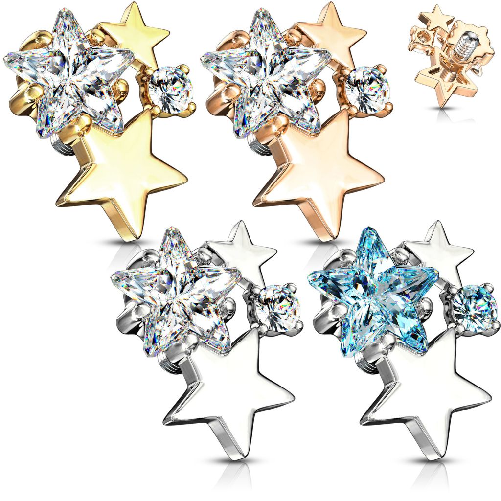 Studded rain of stars for your dermal base