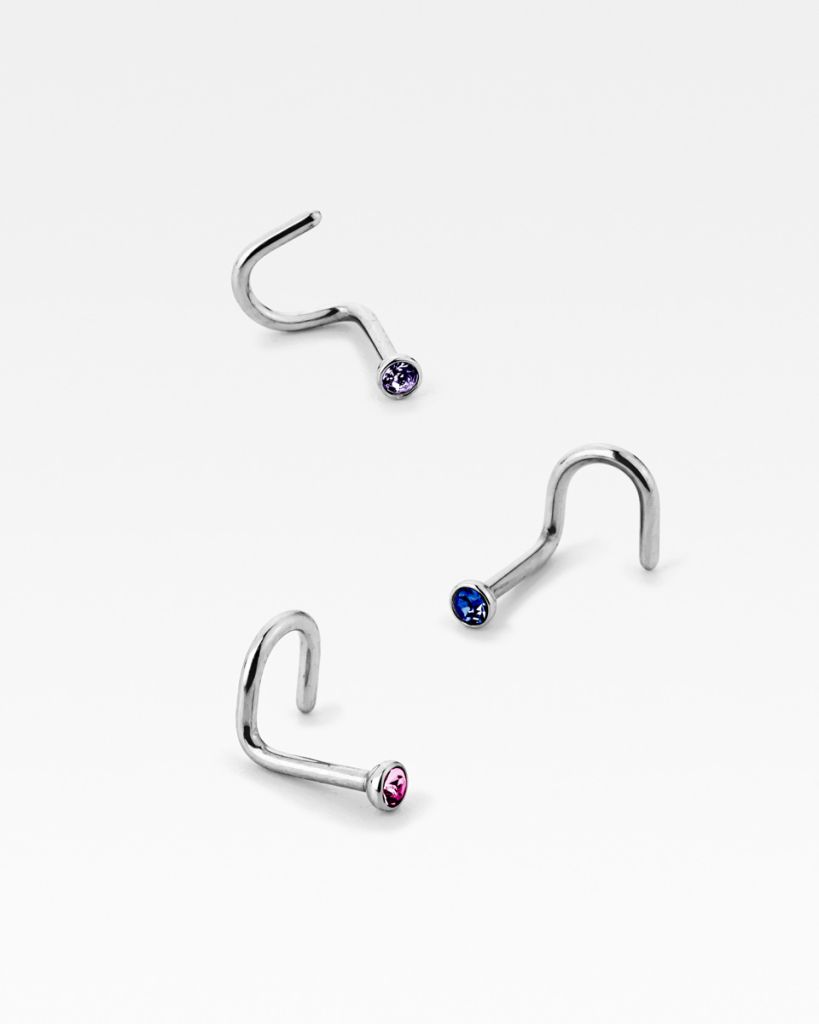 Cute nose screw for your nose piercing in different colors